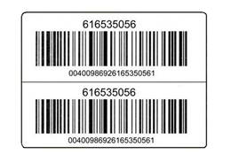 32 Pre Printed Barcode Label